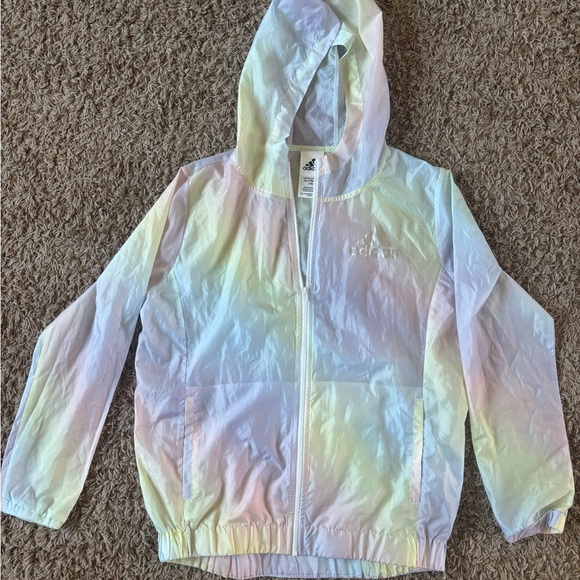 adidas | Jackets & Coats | Adidas Iridescent Hooded Jacket | Poshmark